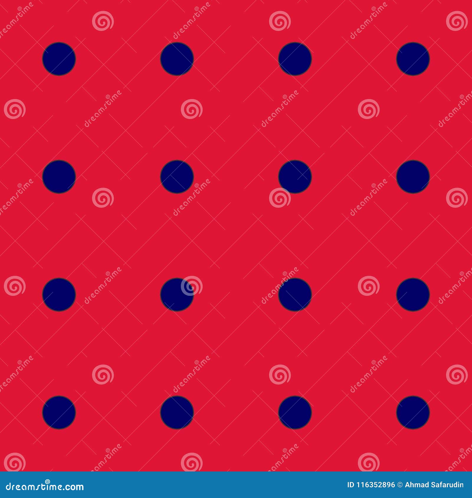 Seamless Dot Pattern Red and Blue Stock Vector - Illustration of repeat ...