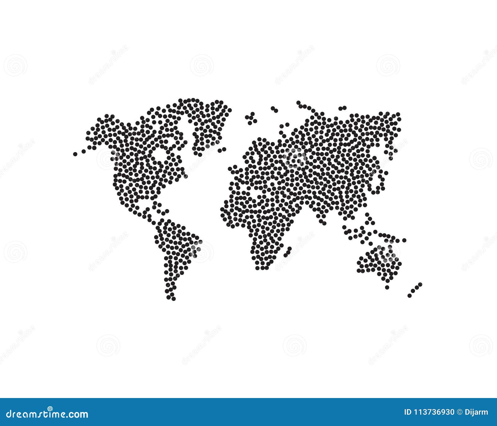Vector Dot Map. Abstract Background Stock Vector - Illustration of ...