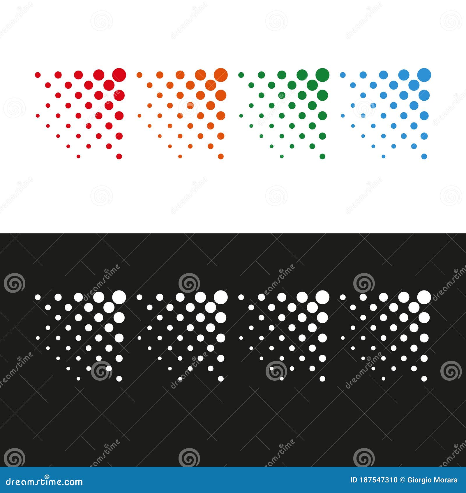 Vector Dotted Arrows Design Stock Vector - Illustration of dotted ...