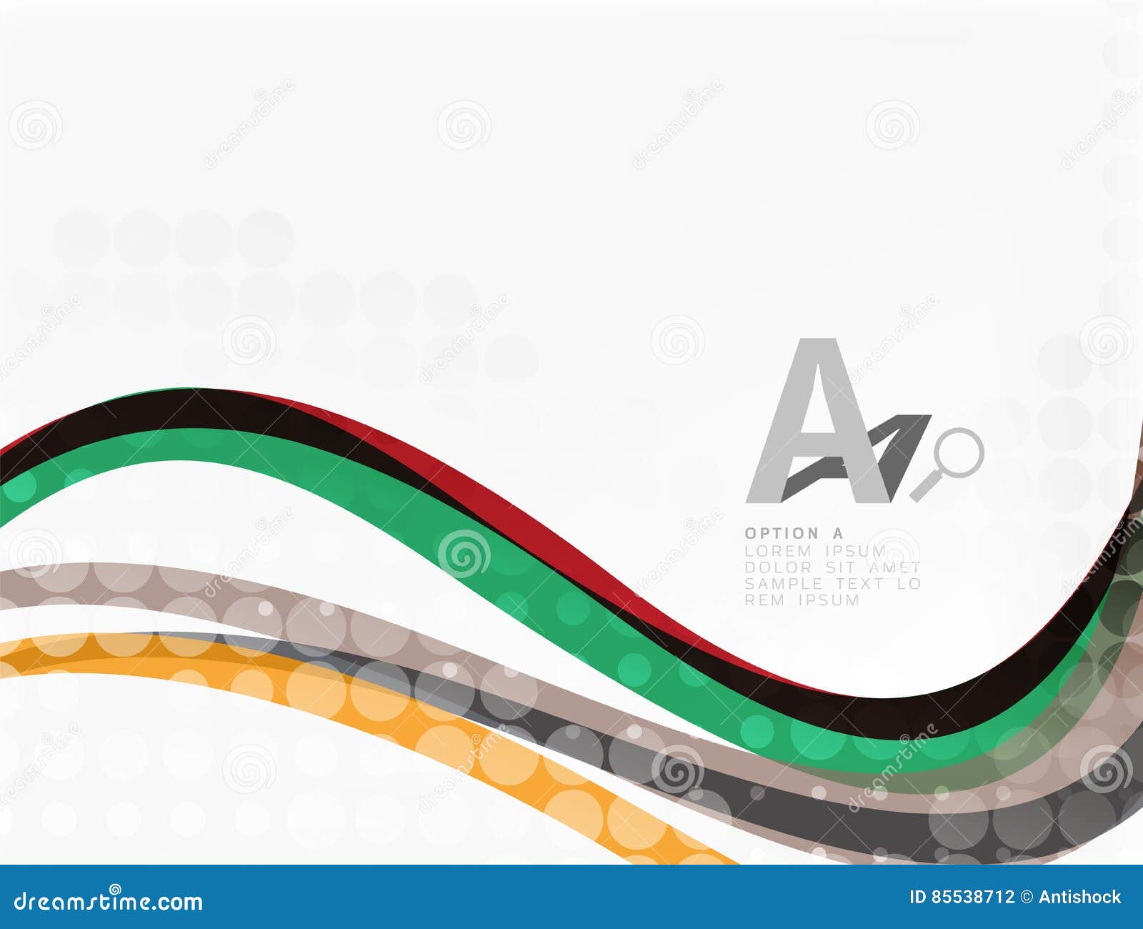 Vector dotted curve waves stock vector. Illustration of blue - 85538712