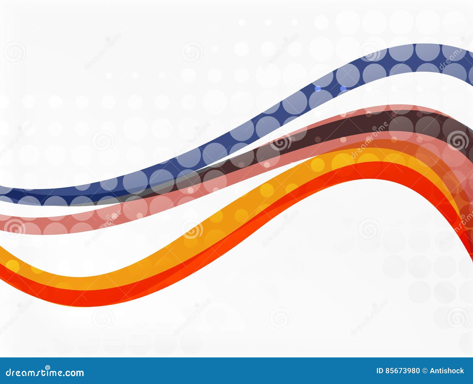 Vector dotted curve waves stock vector. Illustration of modern - 85673980