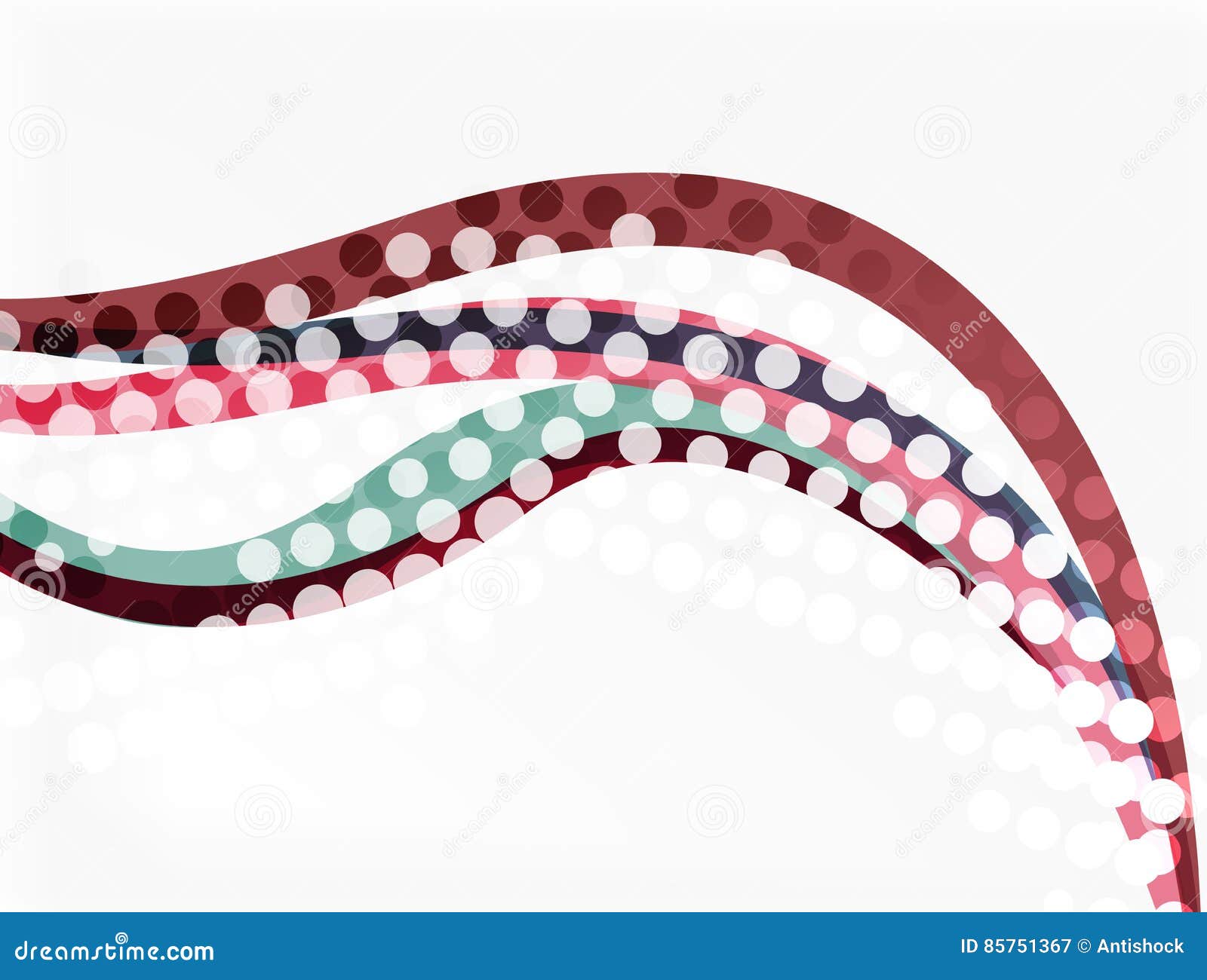 Vector dotted curve waves stock vector. Illustration of cover - 85751367