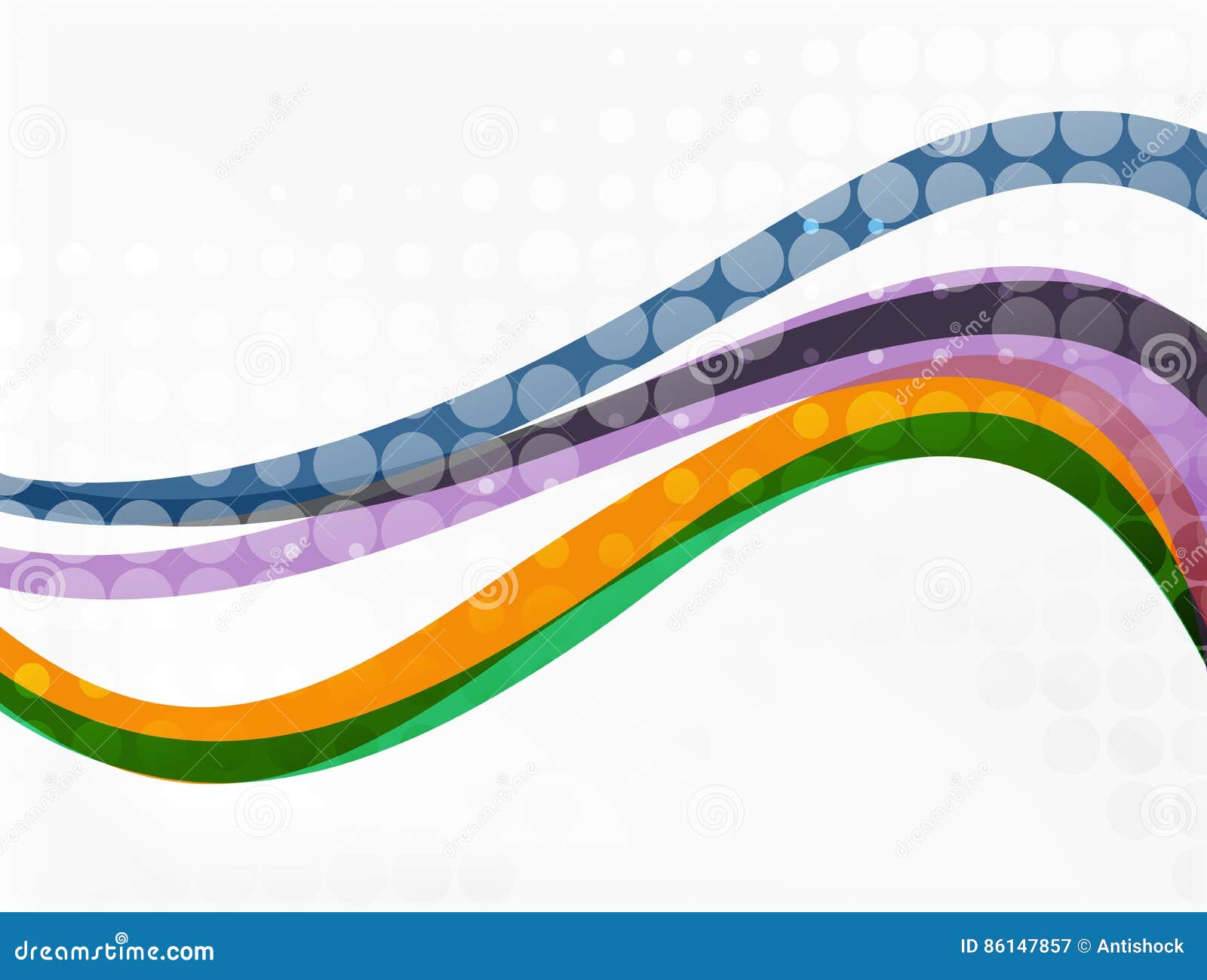 Vector dotted curve waves stock vector. Illustration of flowing - 86147857