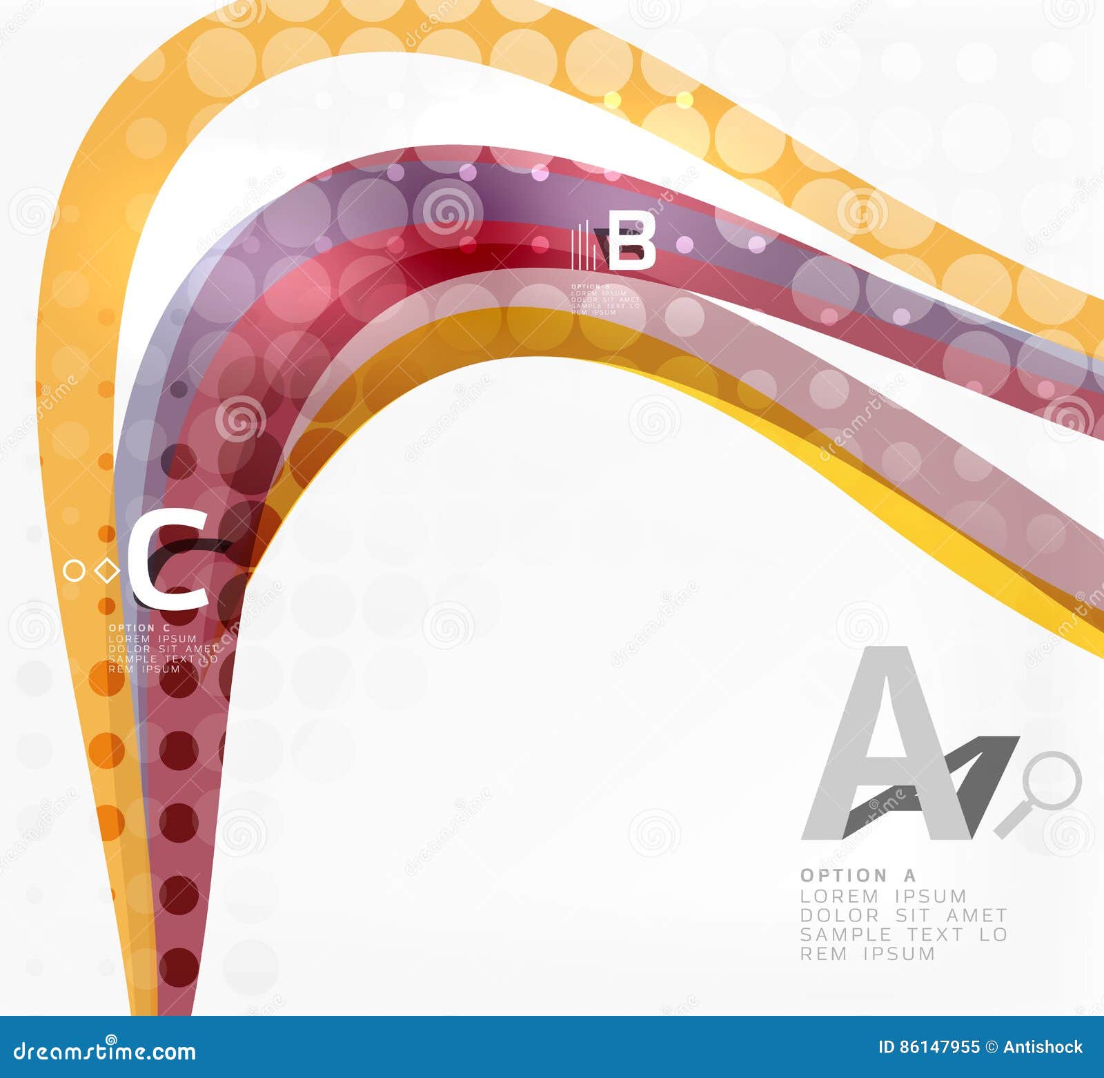 Vector dotted curve waves stock vector. Illustration of dotted - 86147955