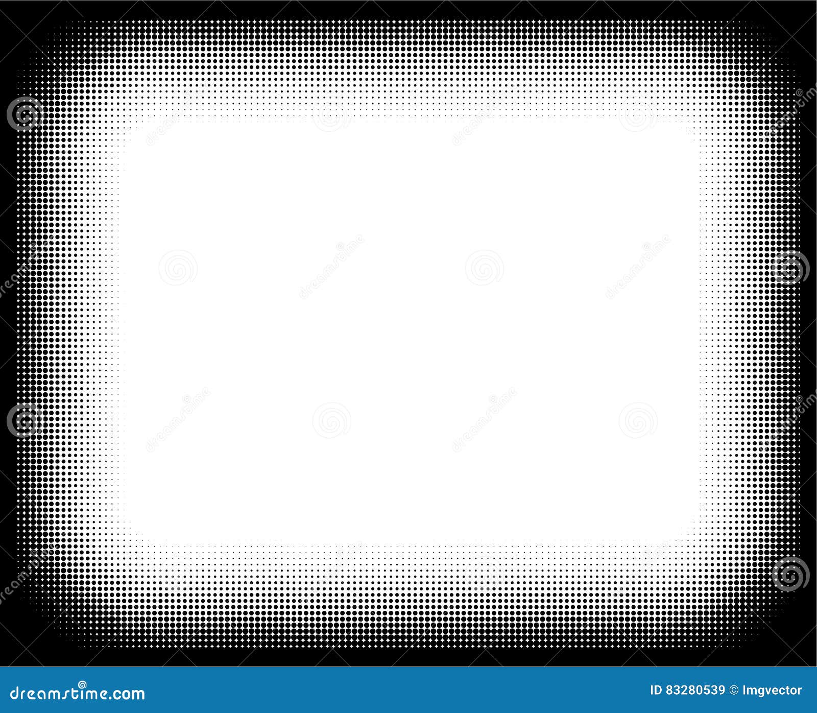 Vector dotted frame stock vector. Illustration of border - 83280539