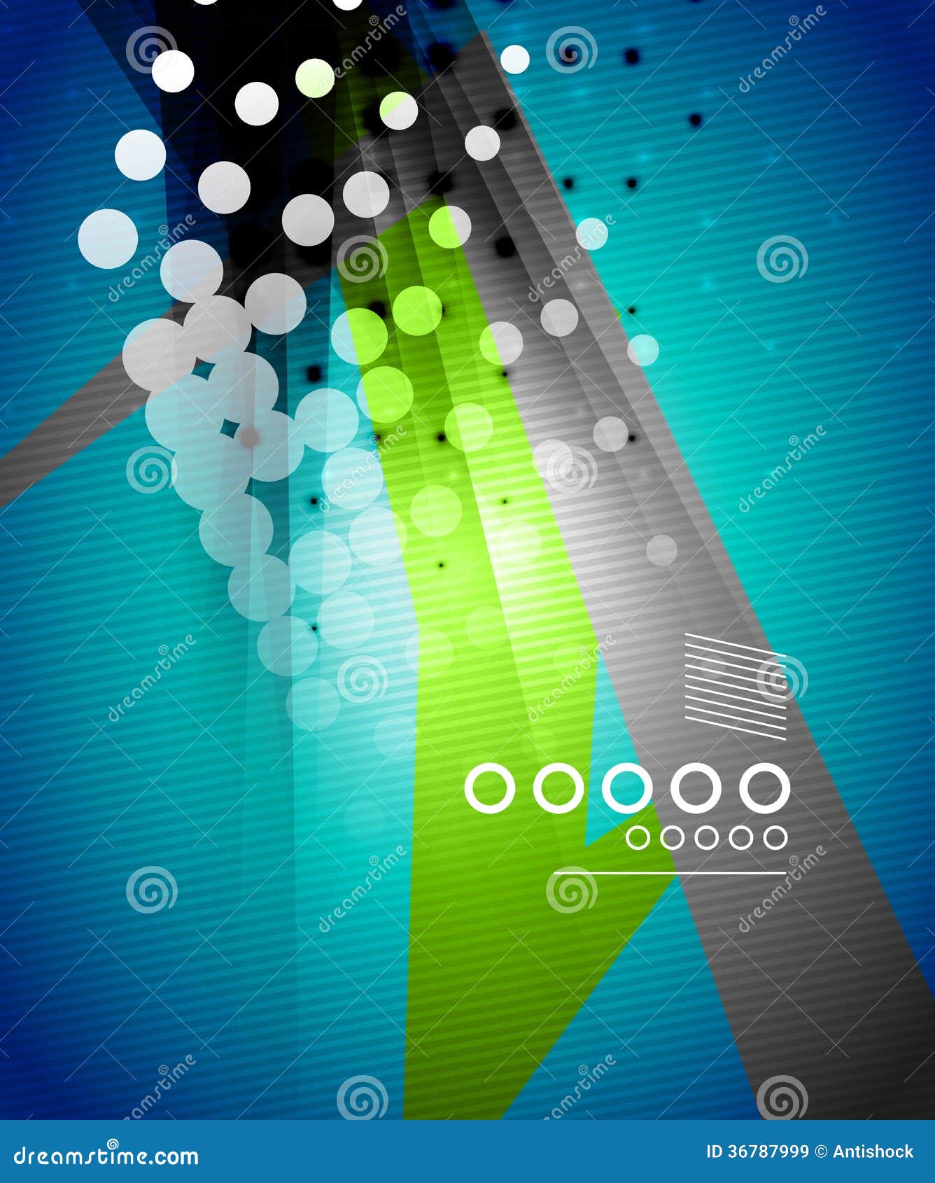 Vector Dotted Modern Techno Abstraction Stock Vector - Illustration of ...