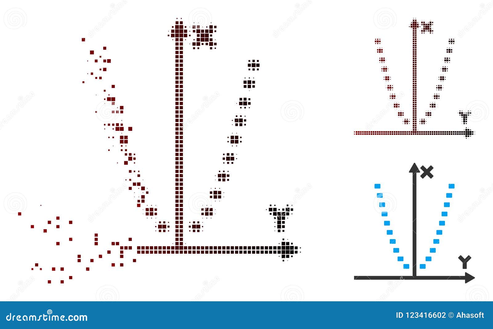 Dissolved Dot Halftone Pity Smiley Icon Cartoon Vector | CartoonDealer ...