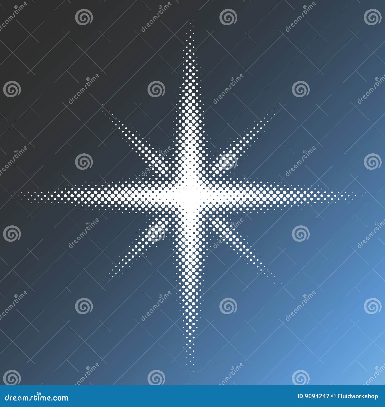 Vector dotted star symbol stock vector. Illustration of abstract - 9094247