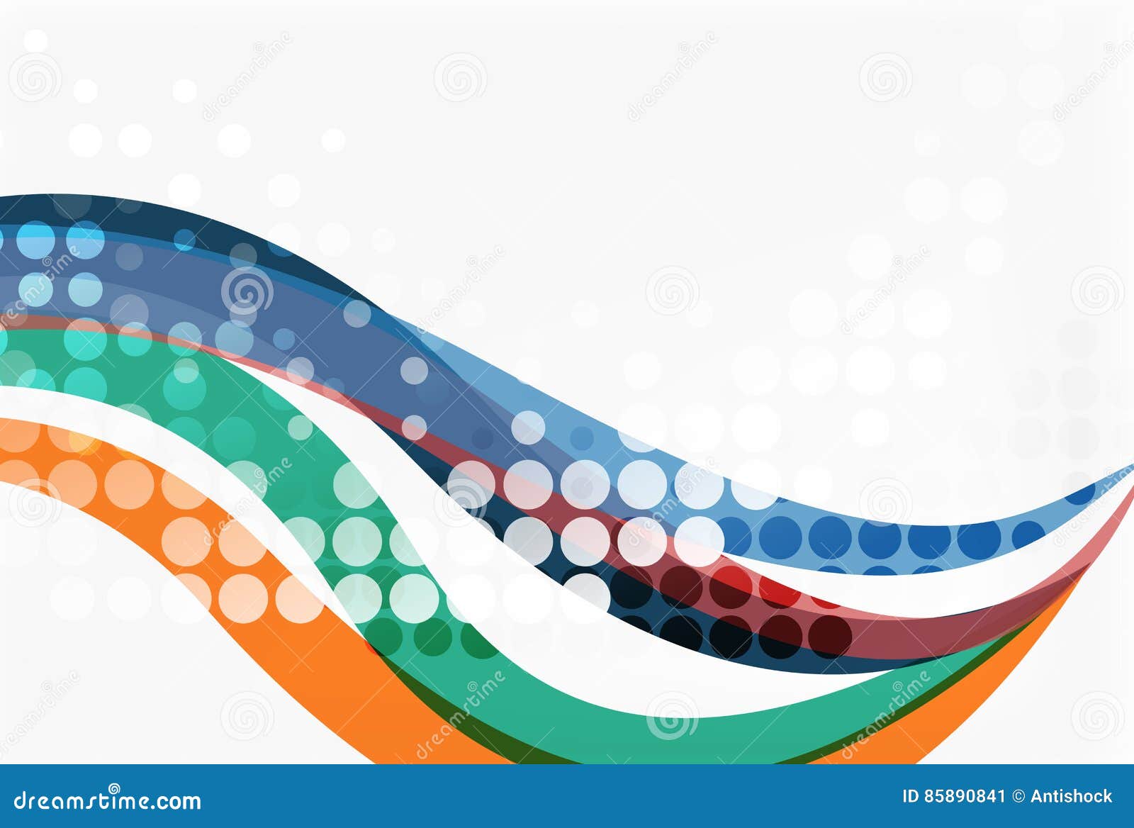 Vector Dotted Wave Template Stock Vector - Illustration of magic, cover ...
