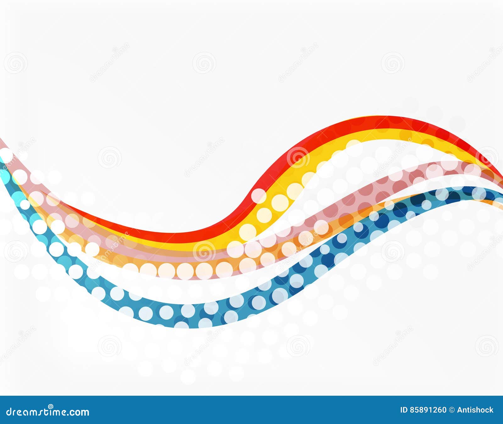 Vector Dotted Wave Template Stock Vector - Illustration of eps10 ...