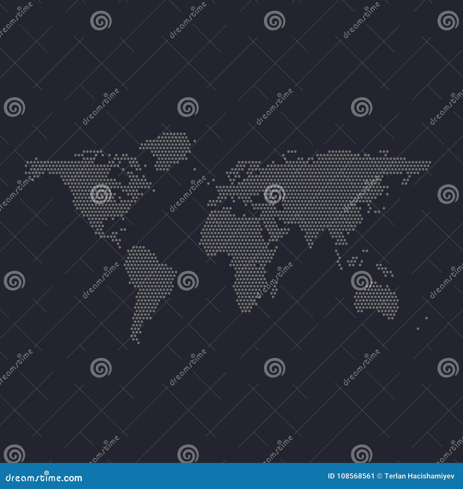 Vector Dotted World Map. Vector Illustration Stock Vector ... Vector Dotted World Map. Vector Illustration Stock Vector ...