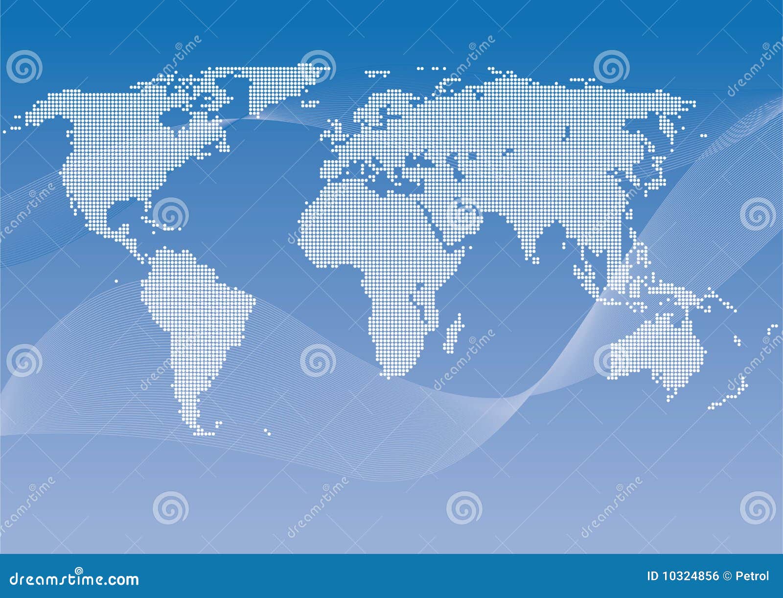 Vector dotted worldmap stock vector. Illustration of communication ...