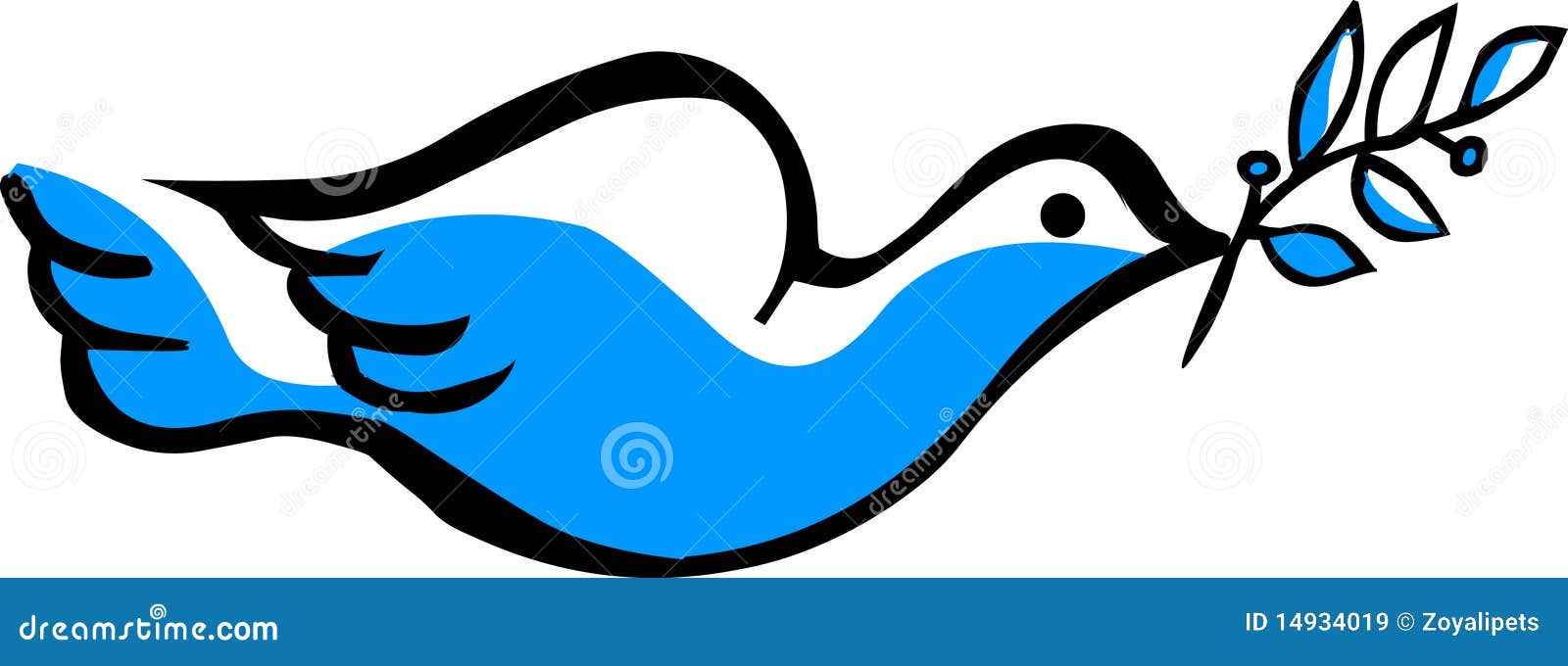 Vector Dove Symbol on White Stock Vector - Illustration of love, purity ...