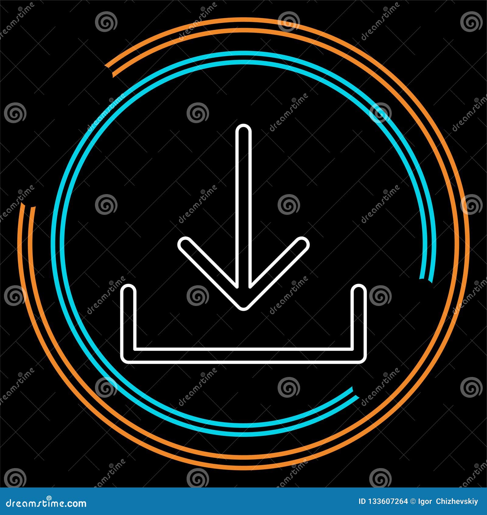 Vector Download Symbol - App Down Load Button Stock Vector ...