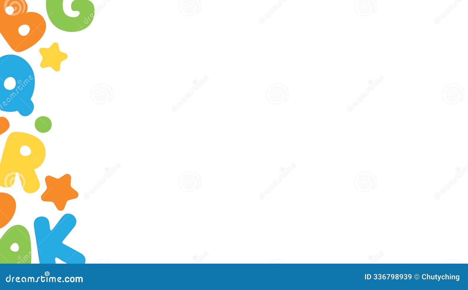 Alphabet Border Cartoon Vector | CartoonDealer.com #21615261