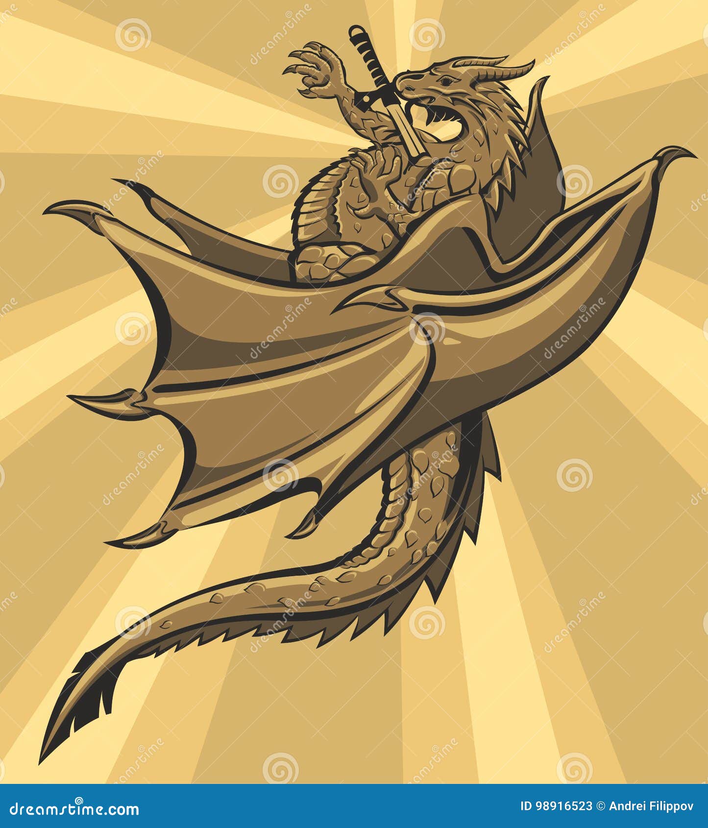 Slain Monster Tired Looking Bruised Hero Heroine Stock Image ...