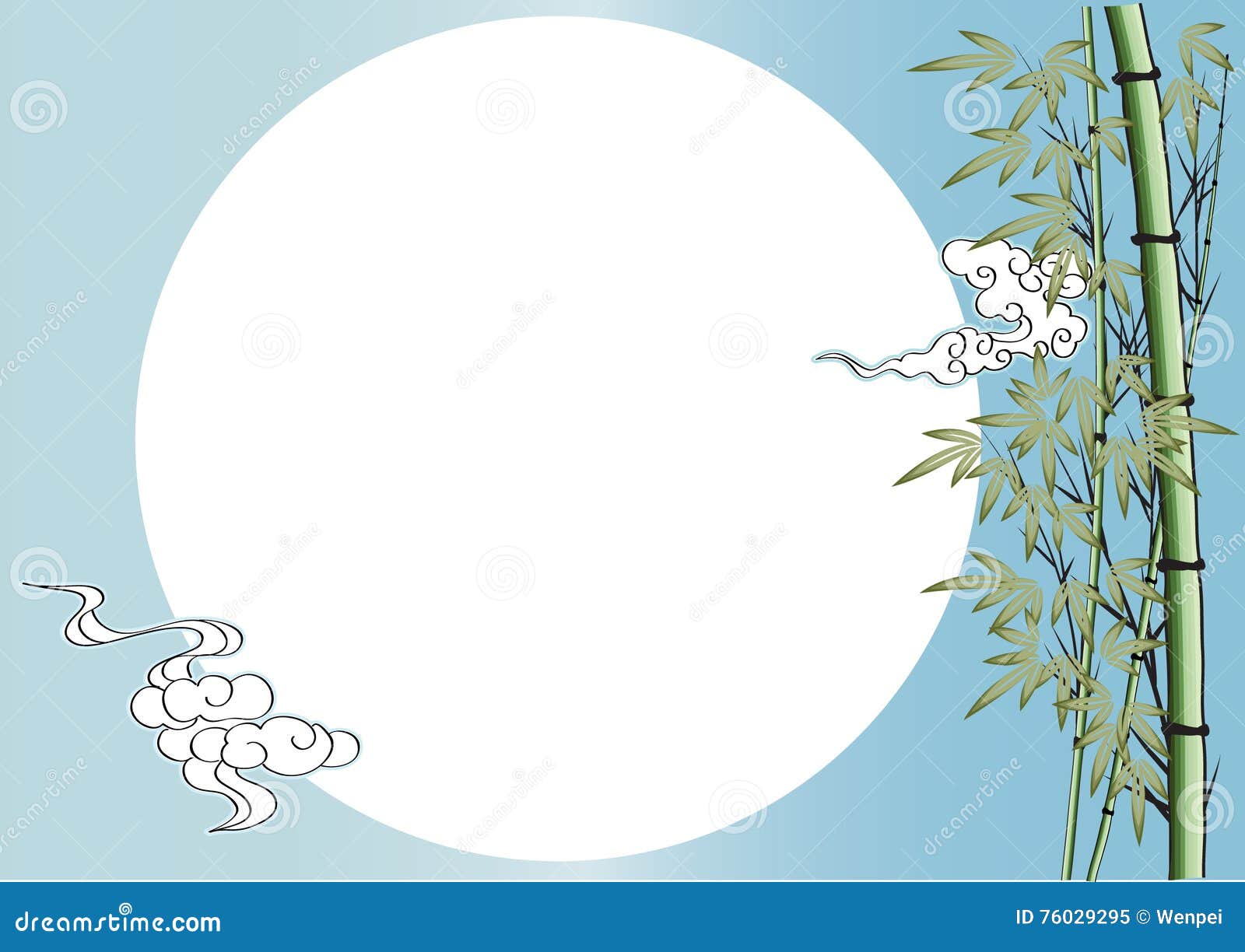 Vector Drawing Bamboo with Circle Border Stock Vector - Illustration of ... Vector Drawing Bamboo with Circle Border Stock Vector - Illustration of ...