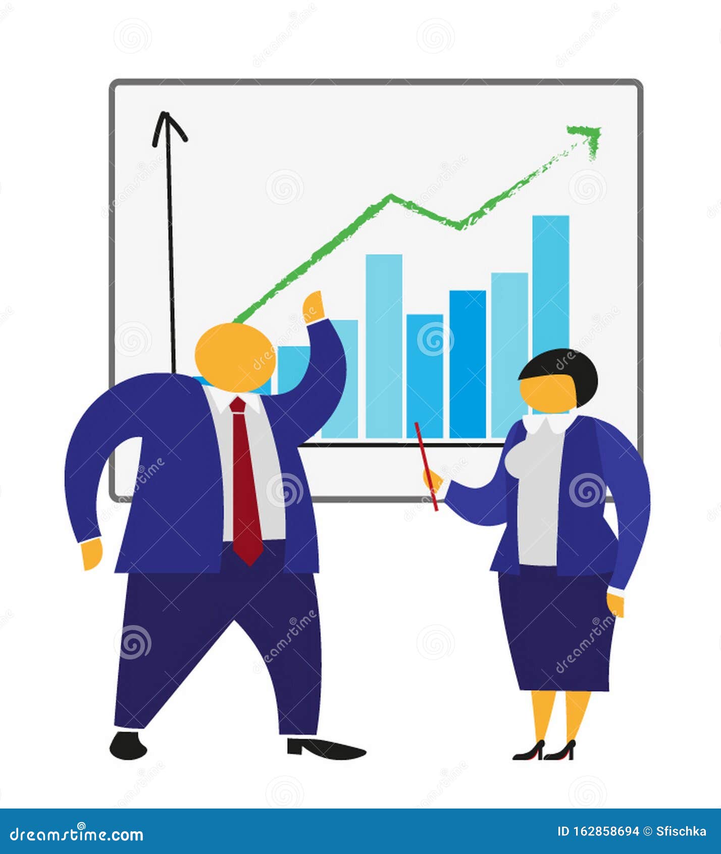 Business People at the Presentation Stock Vector - Illustration of ...