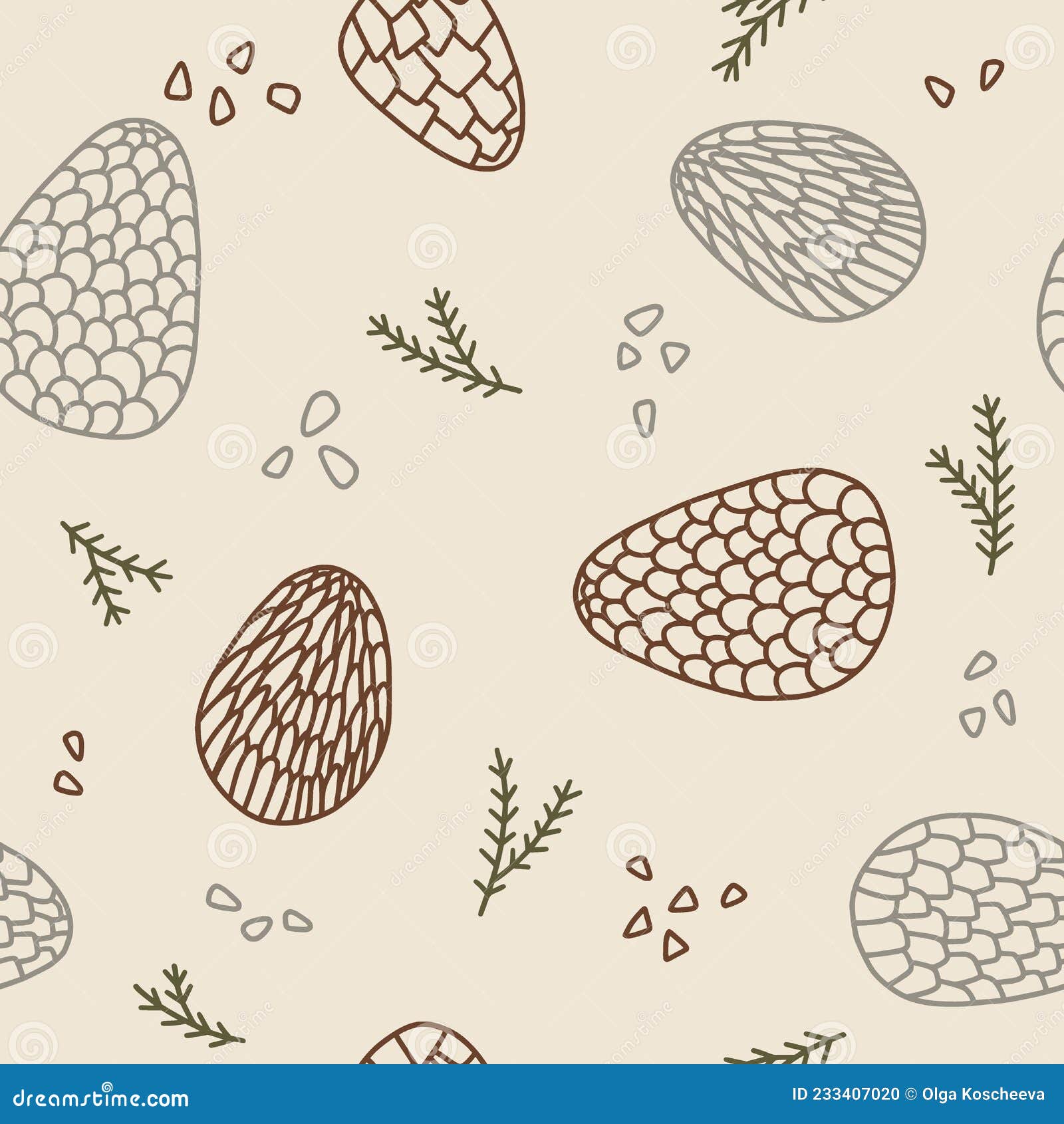 Vector Drawing of Cedar Cones Stock Vector - Illustration of cones ...