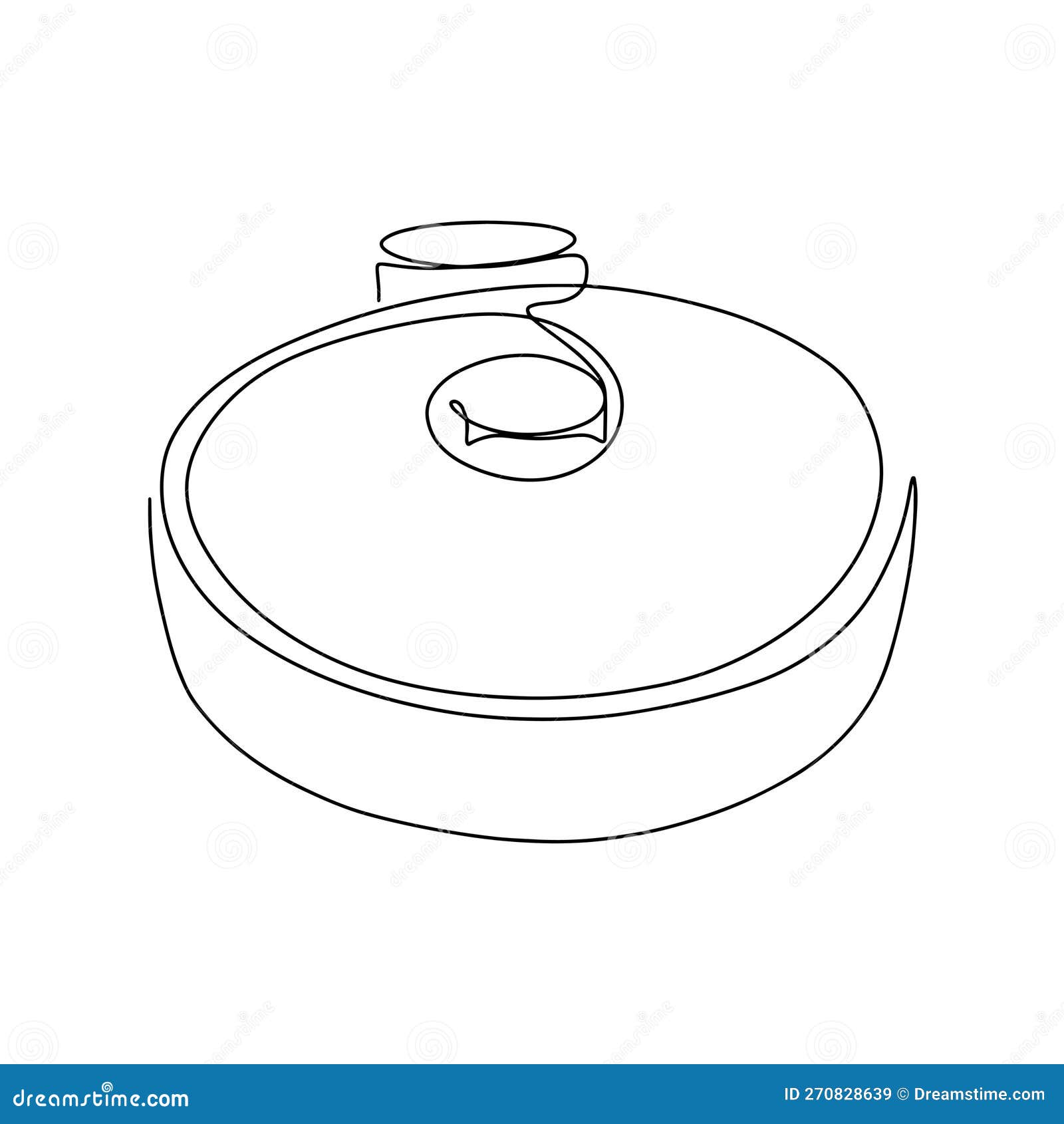 Vector Drawing of the Contour of an Automatic Robot Vacuum Cleaner ...