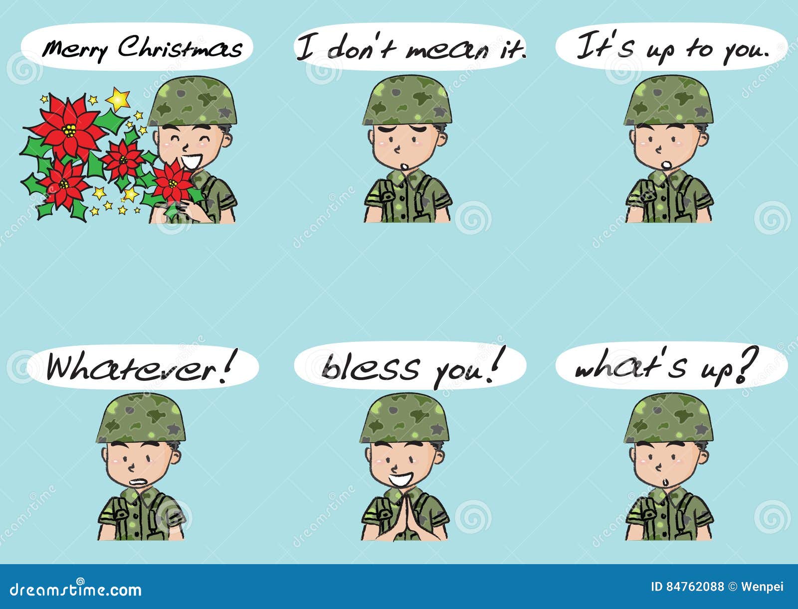 Vector drawing cute army stock vector. Illustration of army - 84762088
