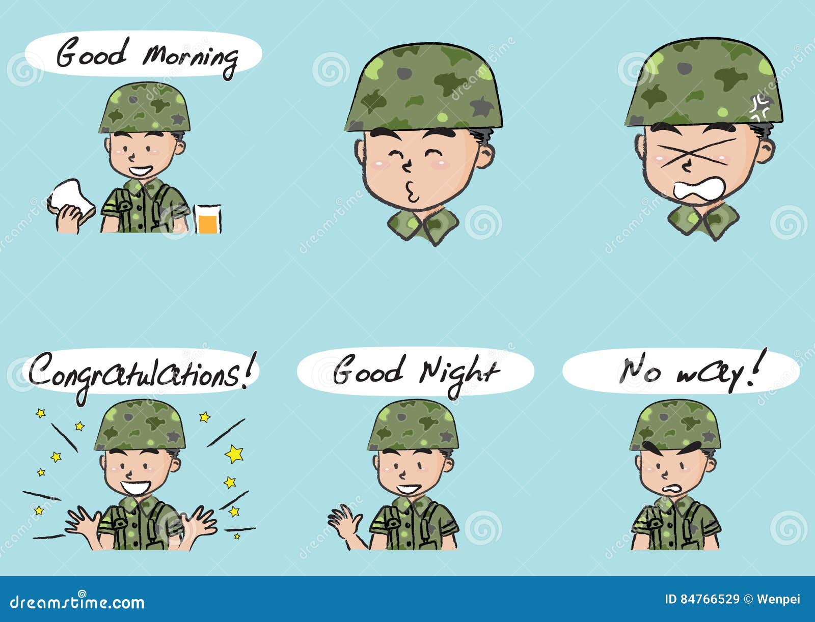 Vector drawing cute army stock vector. Illustration of scard - 84766529
