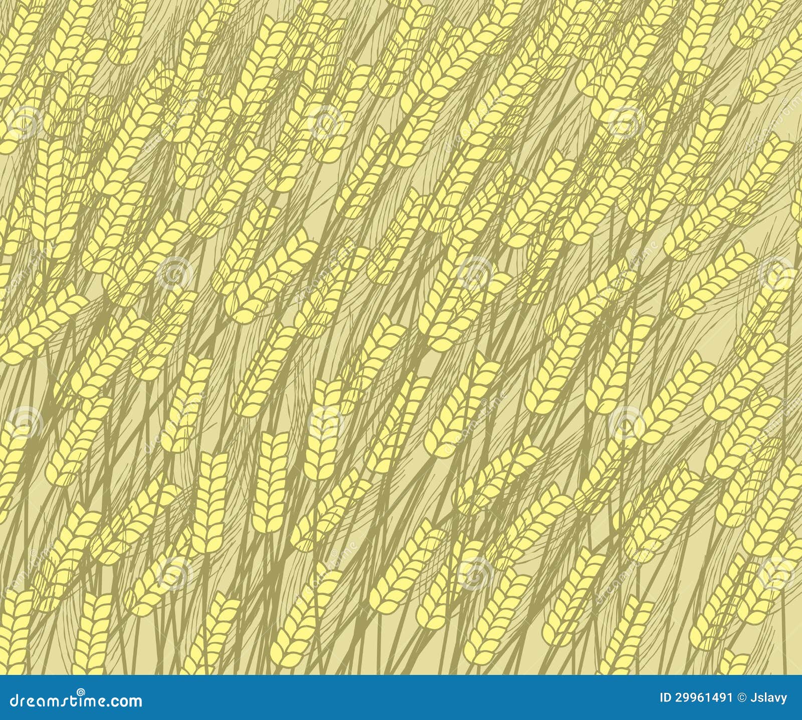 Field of Barley stock vector. Illustration of golden - 29961491