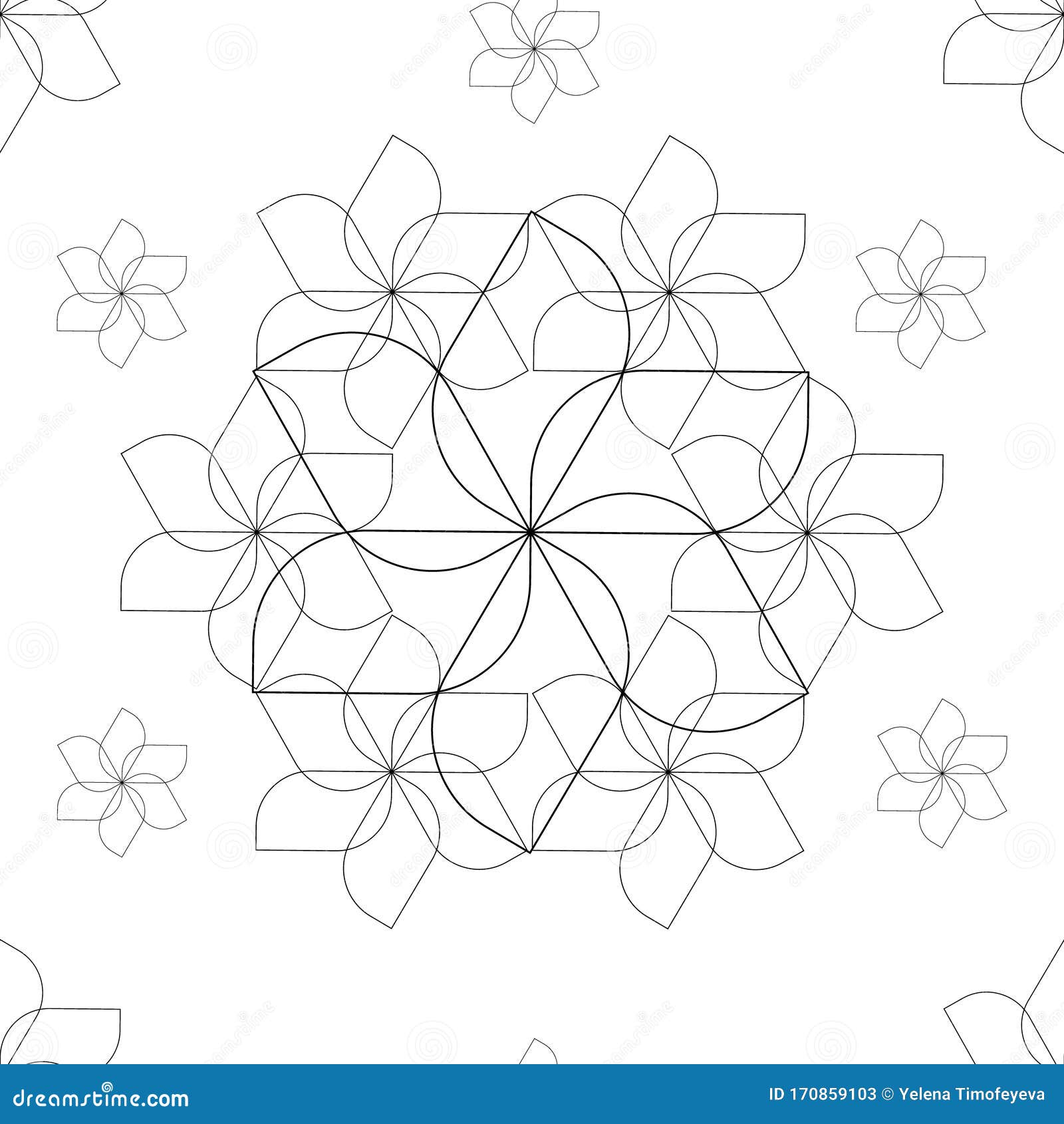 Vector Drawing, Geometric Background Stock Vector - Illustration of ...