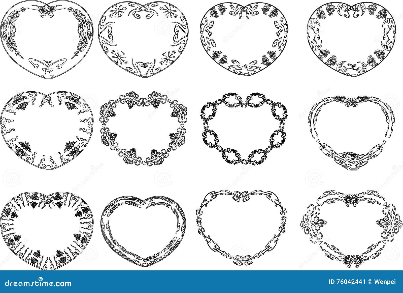 Vector Drawing Heart Shape Design Stock Vector - Illustration of design ...