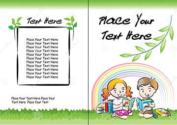 Vector Drawing Kids Book Cover Stock Illustration - Illustration of ...