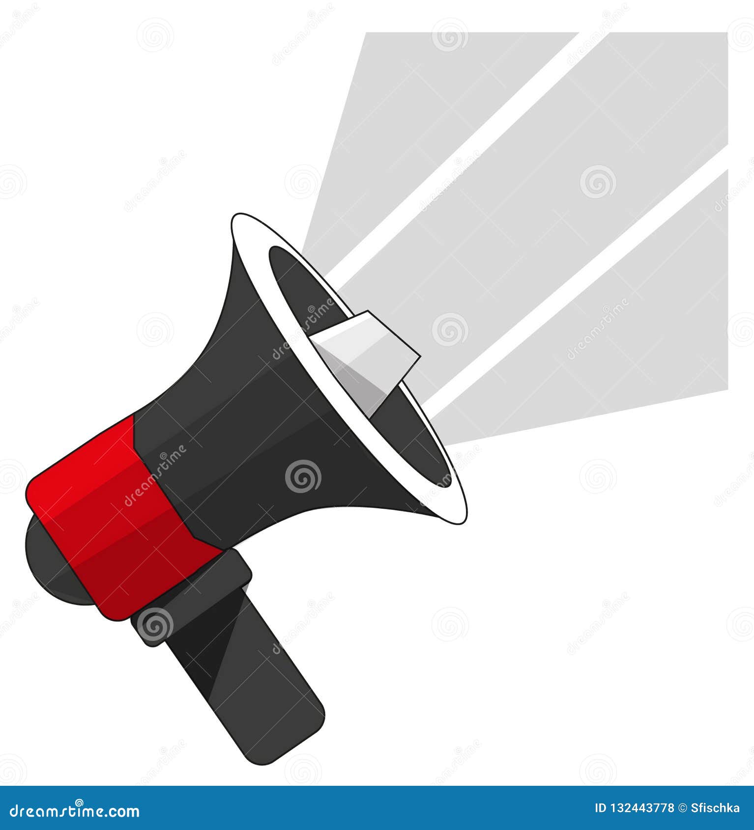 Vector Drawing of a Loudspeaker Stock Vector - Illustration of water ...