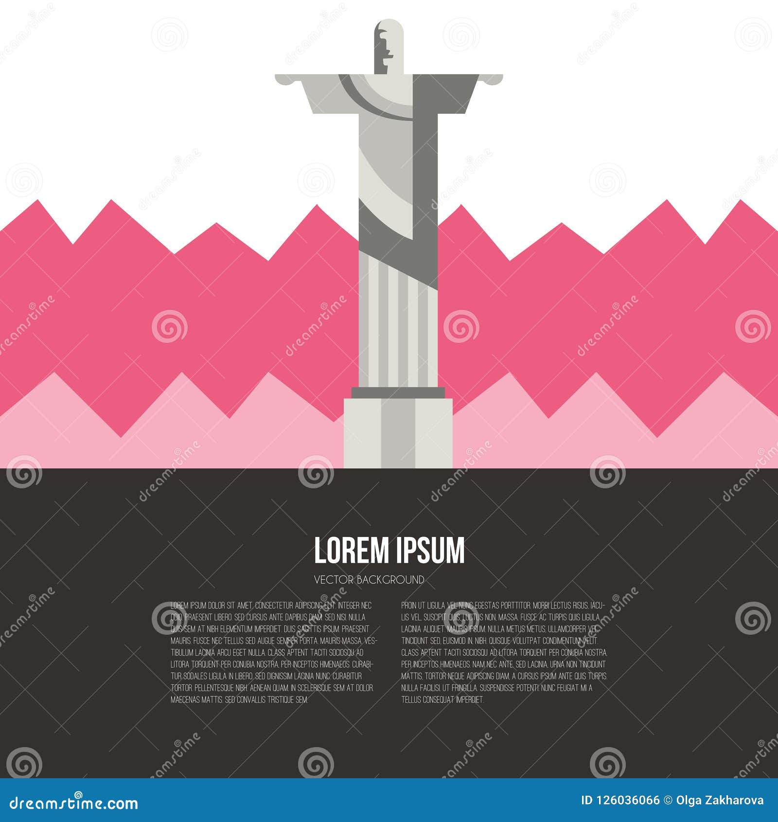 Vector drawing monument stock vector. Illustration of design - 126036066