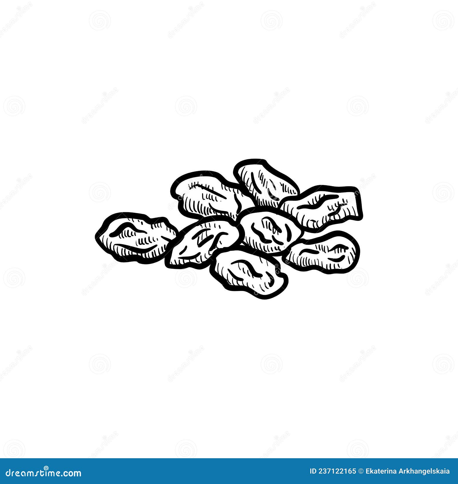 Drawing Raisin At White Background Royalty-Free Cartoon | CartoonDealer ...