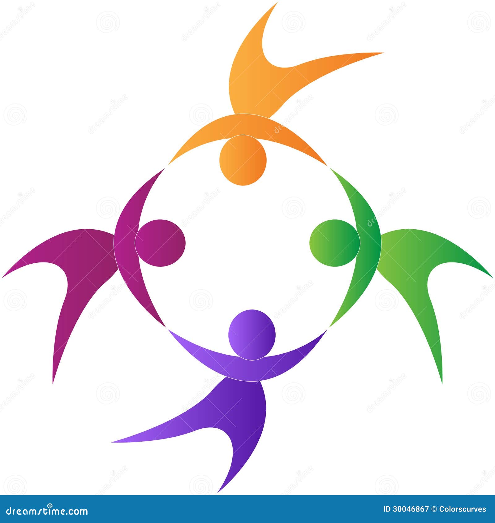 Flying people stock vector. Illustration of clipart, design - 30046867