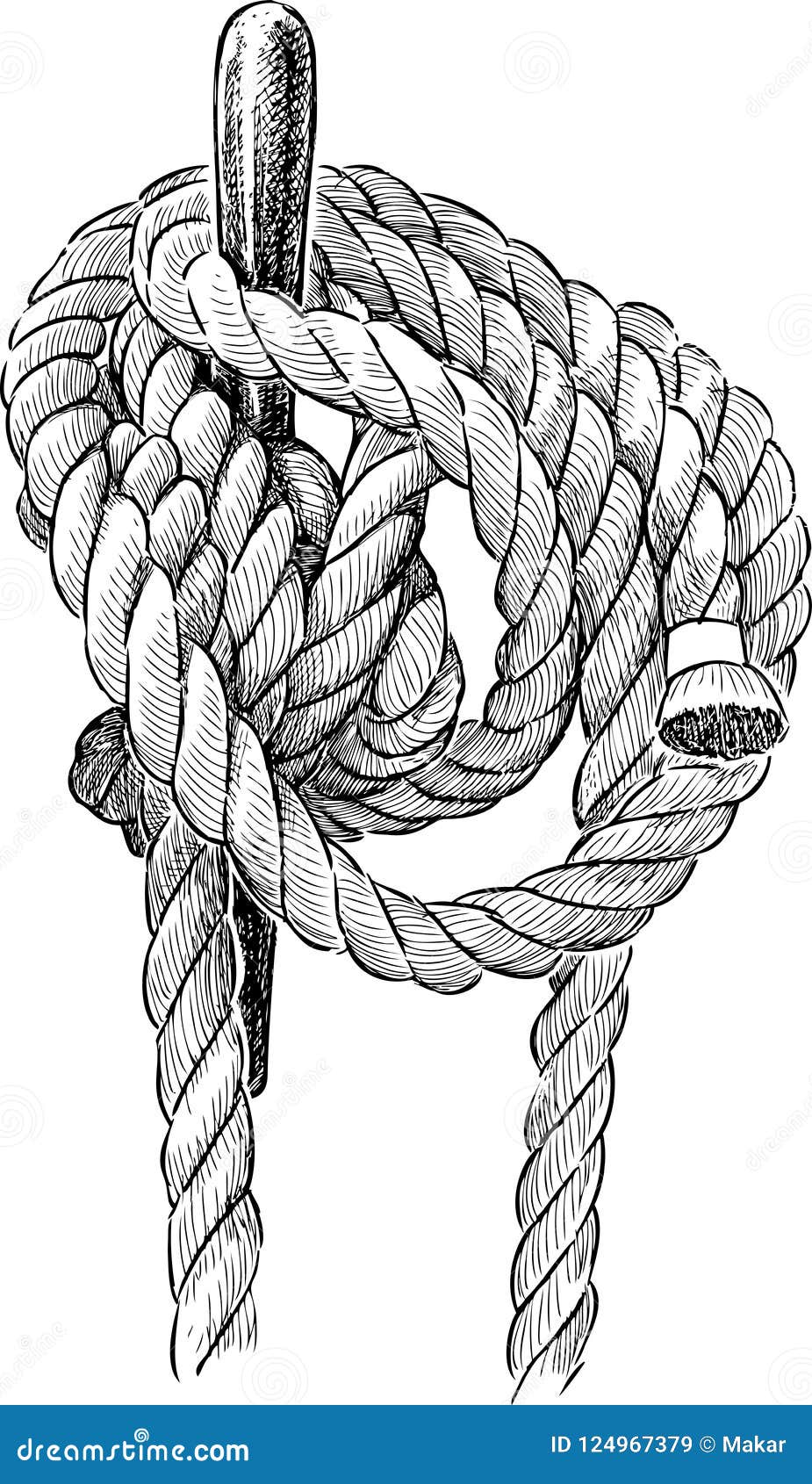 Rope Rigging Vector Illustration | CartoonDealer.com #51435640