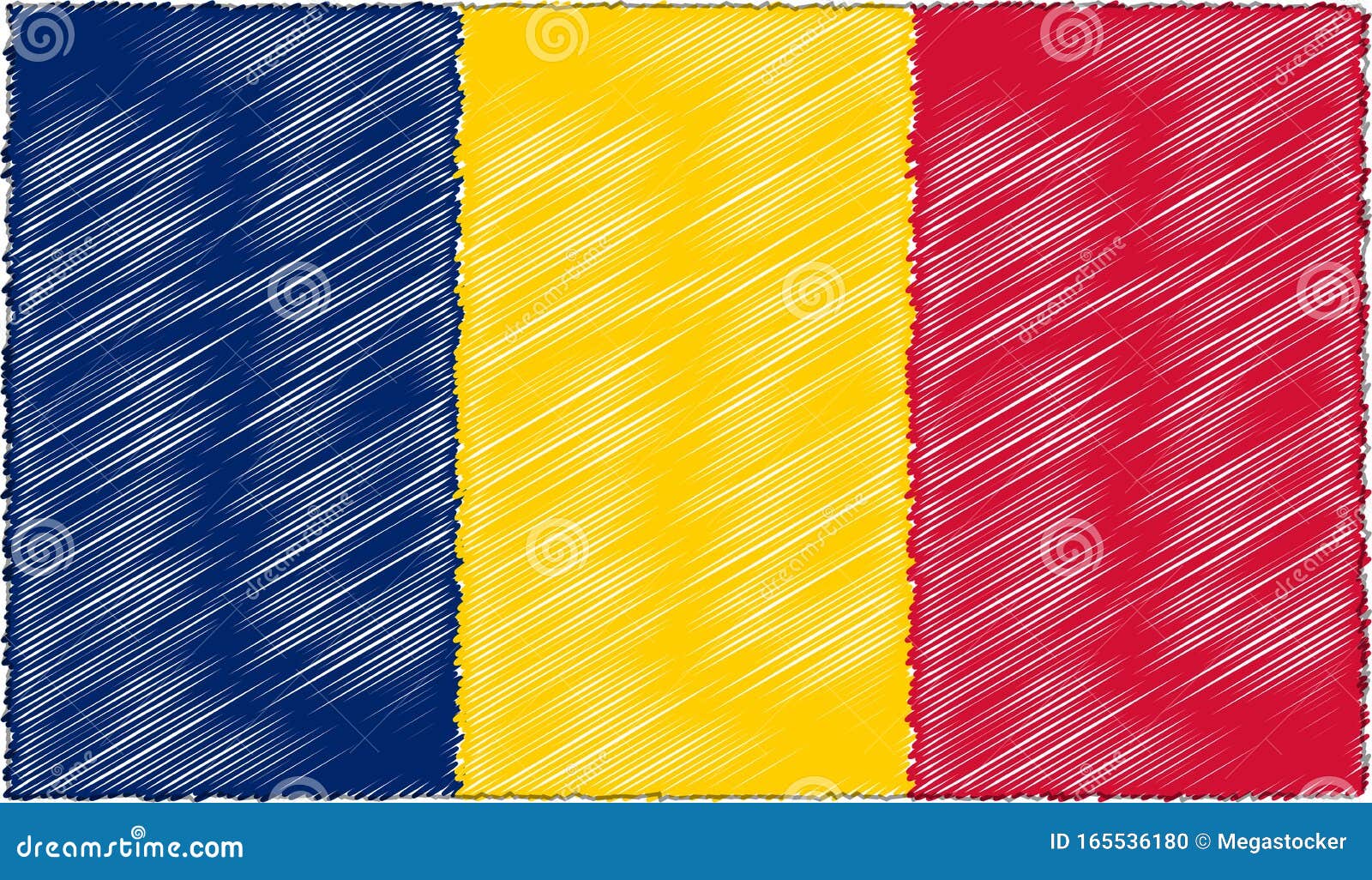Vector Illustration of Sketch Style Chad Flag Stock Vector ... Vector Illustration of Sketch Style Chad Flag Stock Vector ...