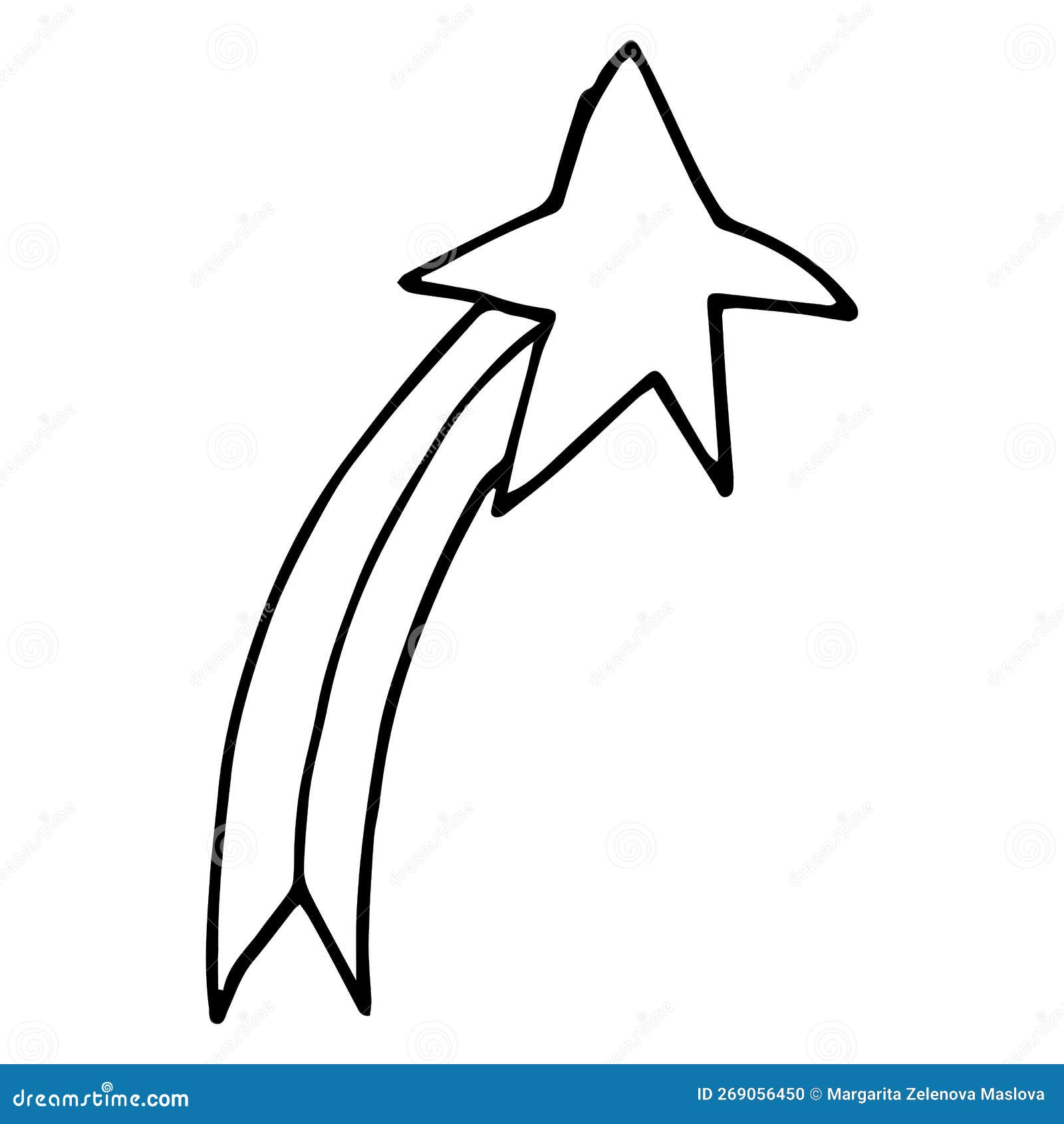 Vector Drawing a Star on a White Background. Stock Vector ...