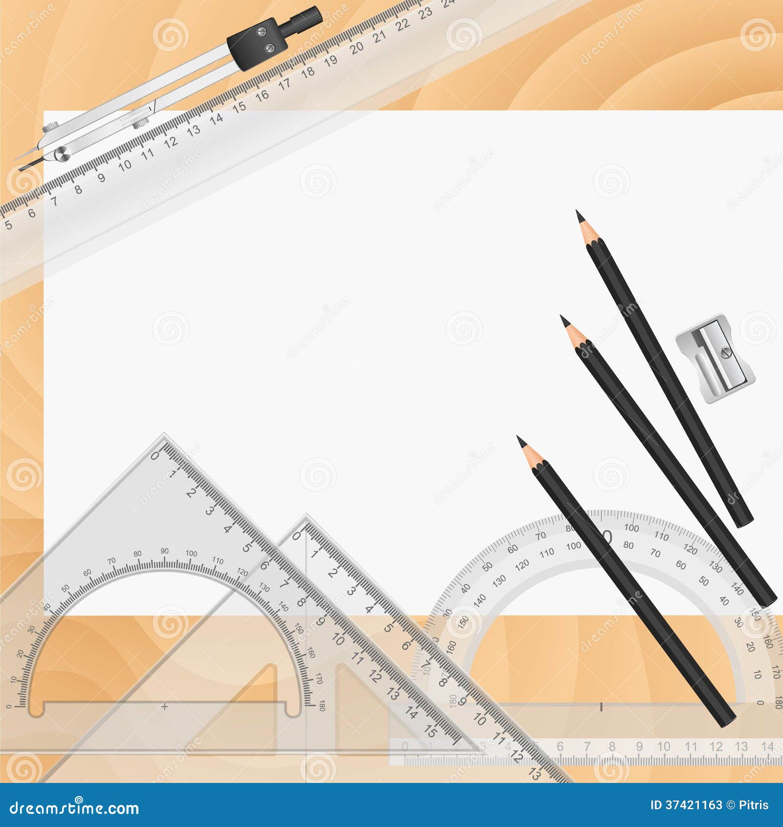 Vector Drawing tools stock vector. Illustration of designer - 37421163