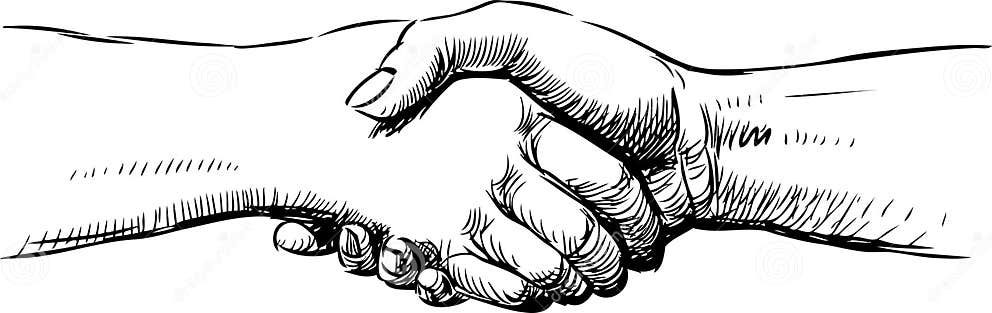 Handshake stock vector. Illustration of partnership, connection - 30157646