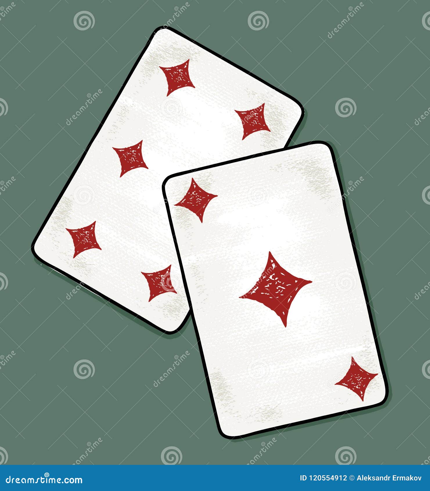 Vector Illustration of the Playing Cards Stock Vector - Illustration of ...