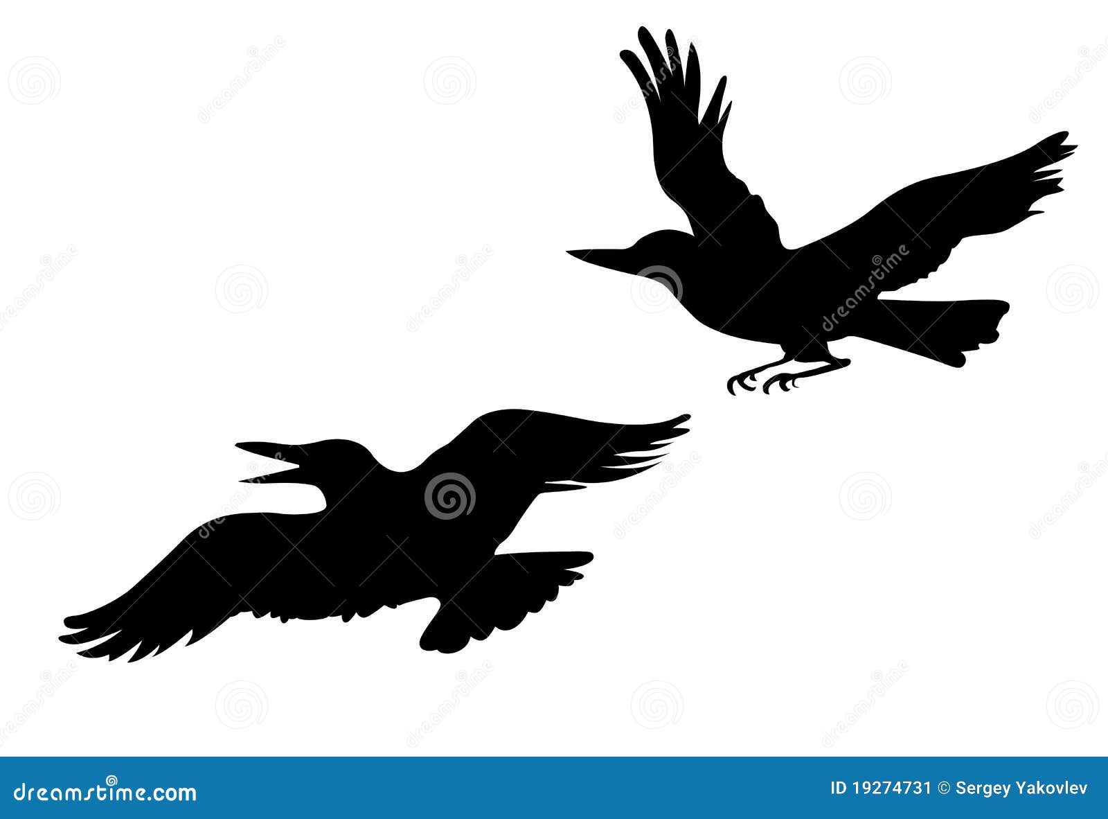 Ravens Drawing Royalty-Free Illustration | CartoonDealer.com #112702029