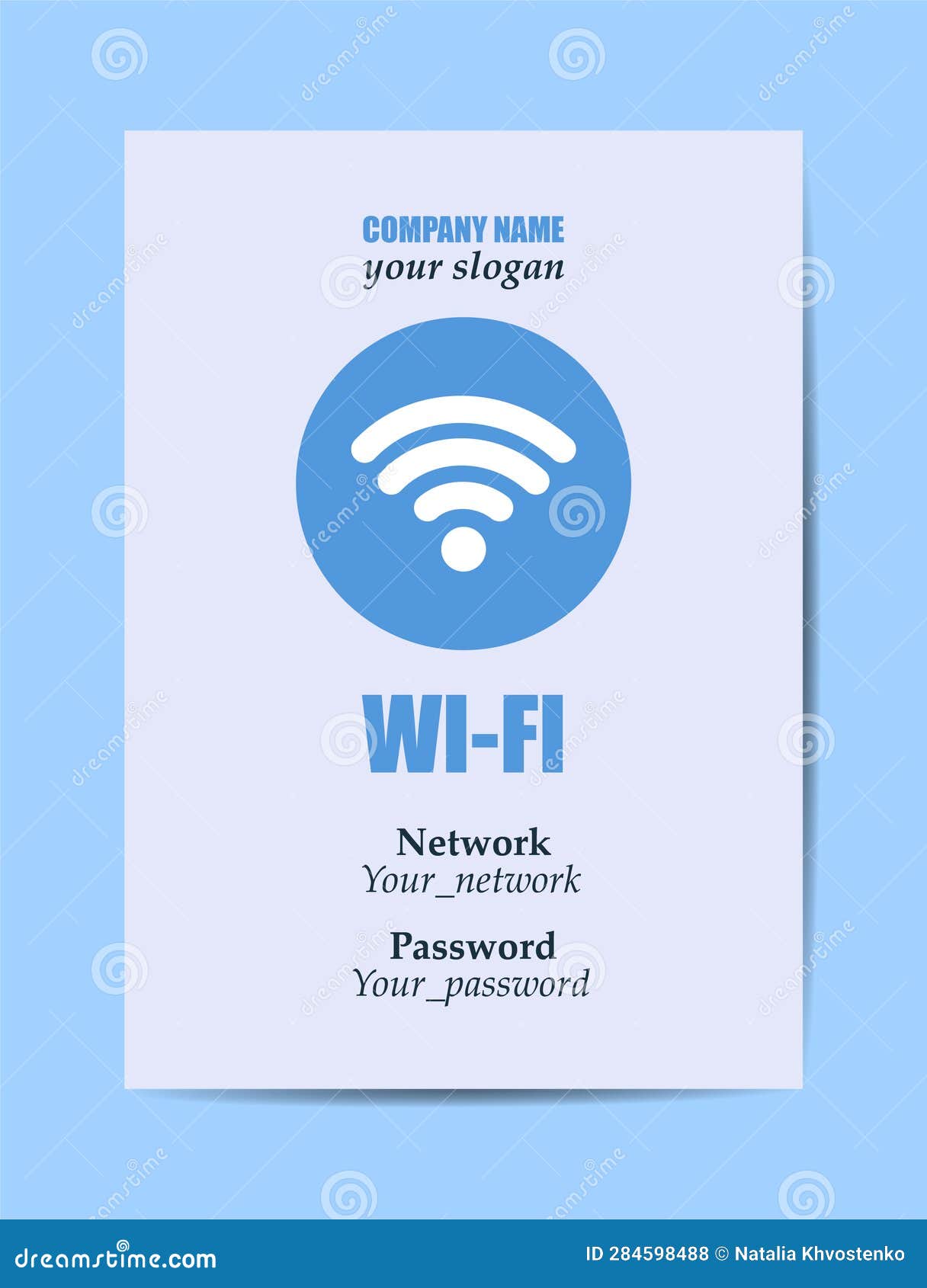 Vector Drawing. Wifi Sign Template Stock Vector - Illustration of phone ...