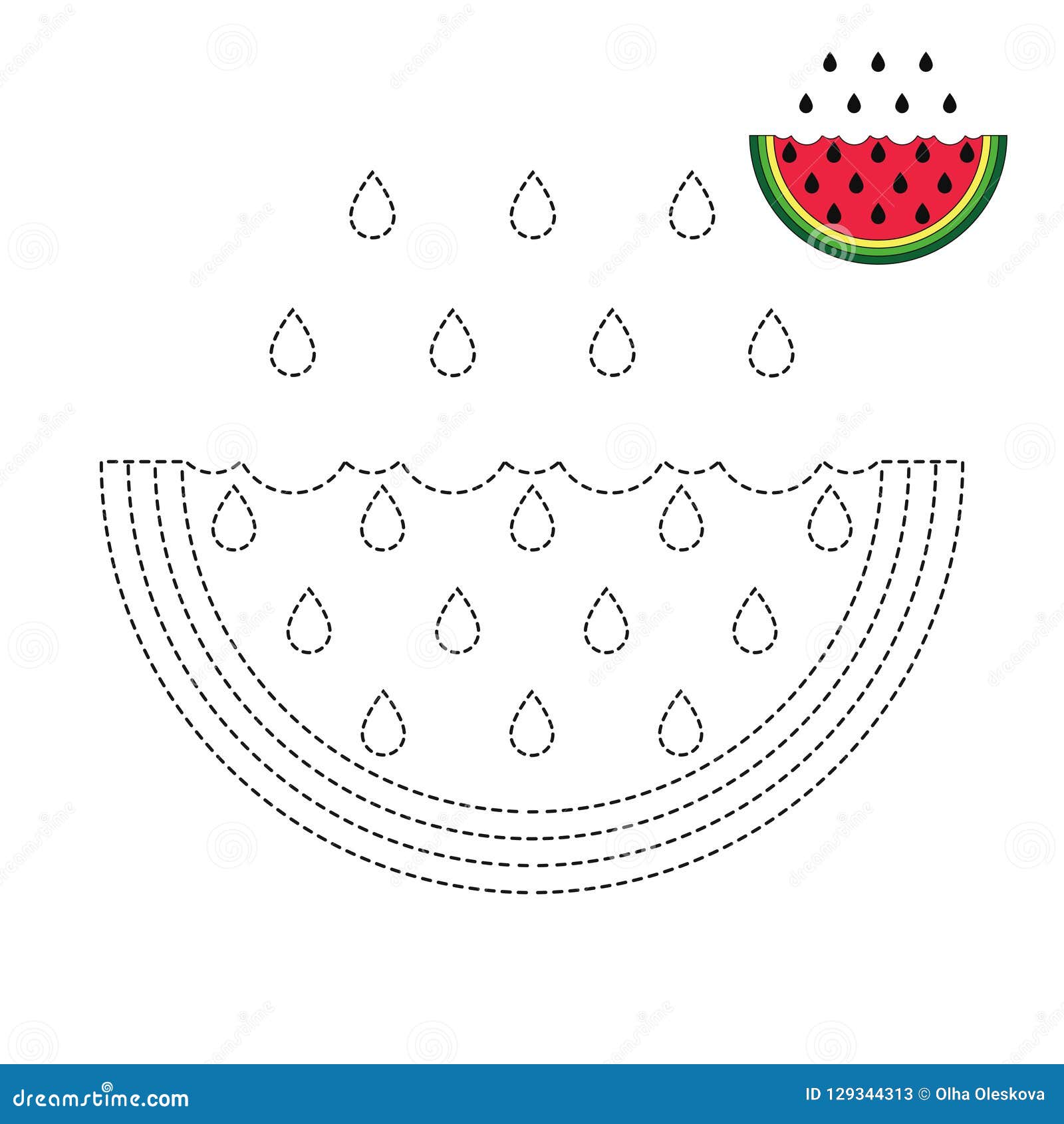 Illustration of Watermelon for Toddlers Stock Vector - Illustration of ...