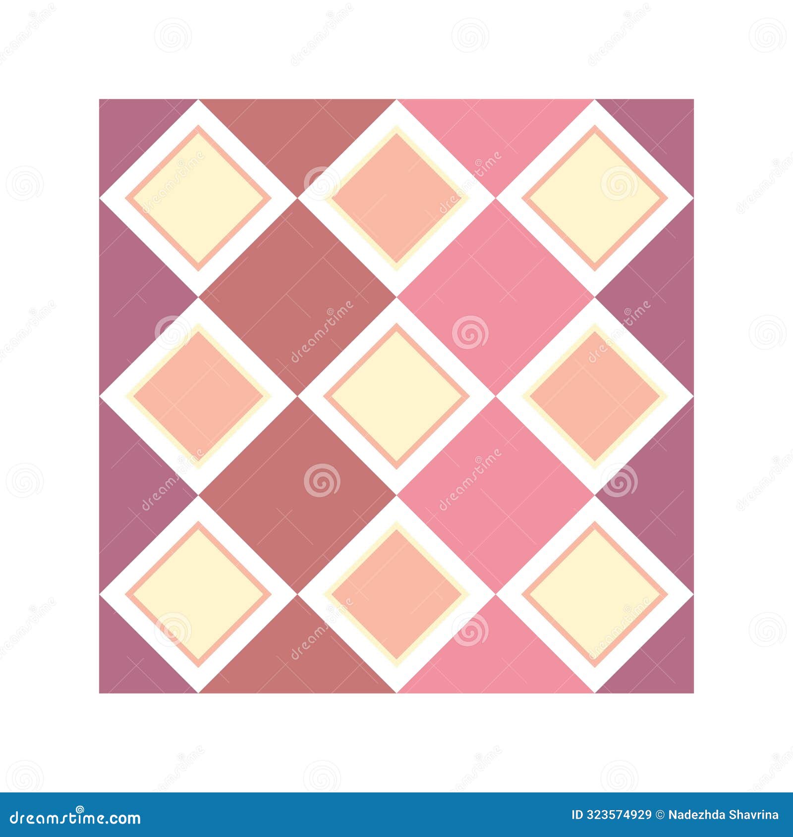 Vector Drawn Cute Checkered Pattern. Abstract Cute Pattern Ideal for ...