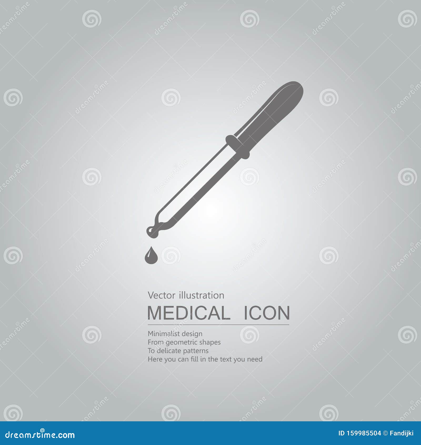 Vector drawn dropper. stock vector. Illustration of graphic - 159985504