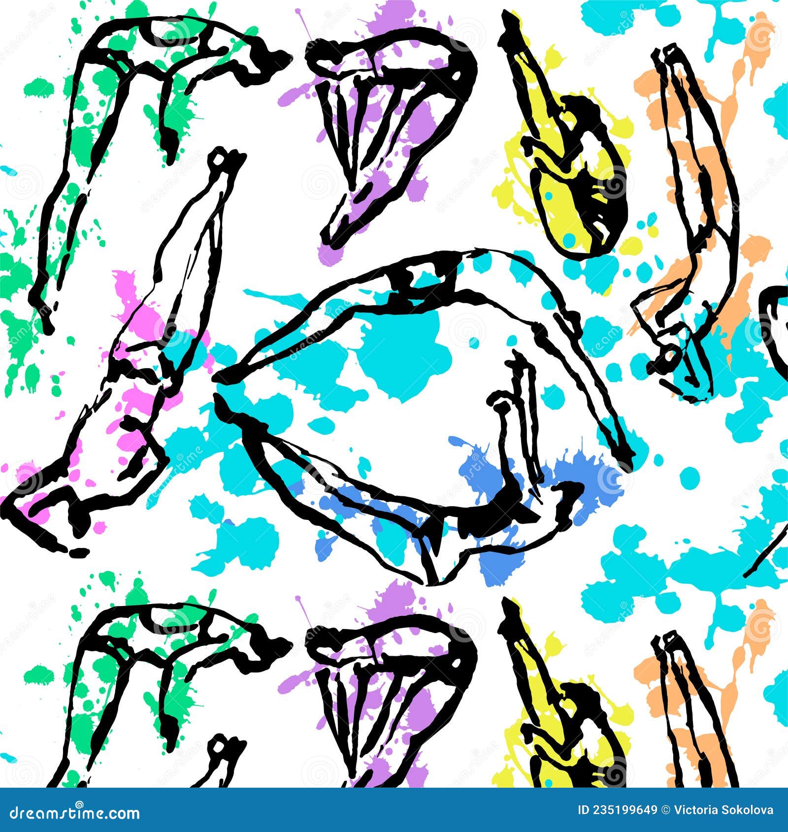 Acrobatic Diving Vector Illustration | CartoonDealer.com #13623122