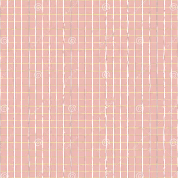 Vector Drawn White Yellow Grid Mesh Repeat Pattern Stock Vector ...