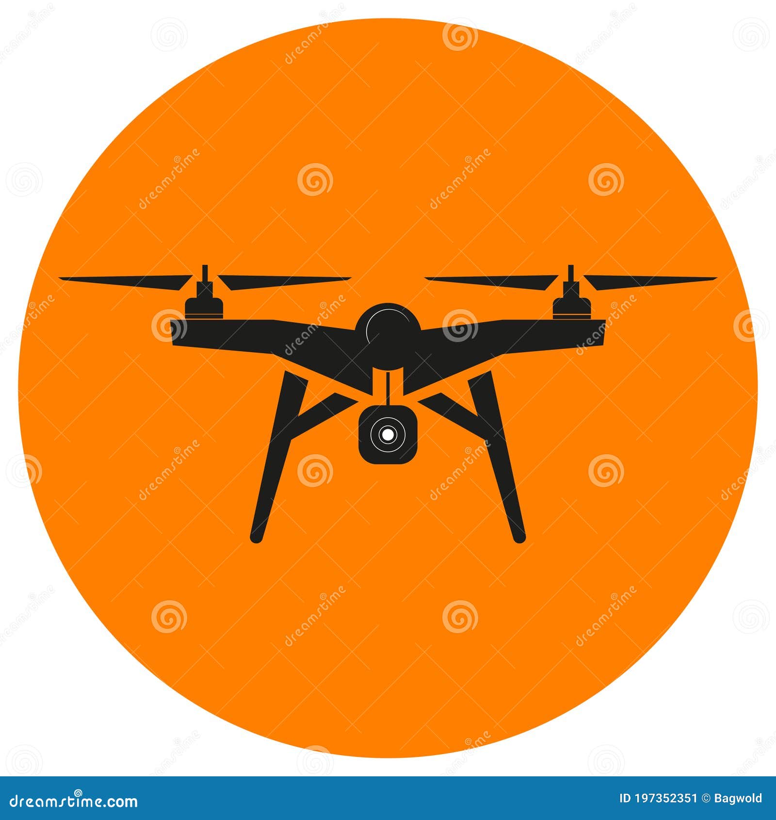 Vector Drone Logo Set Isolated On Background For Shop, Drone Service ...