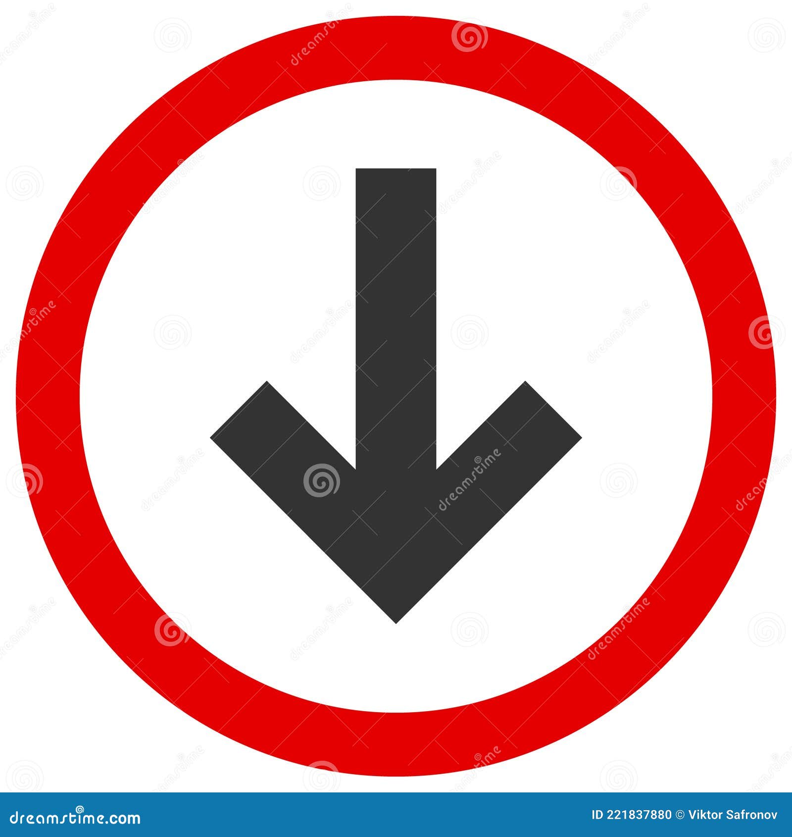 Vector Drop Down Flat Icon Symbol Stock Vector - Illustration of arrow ...