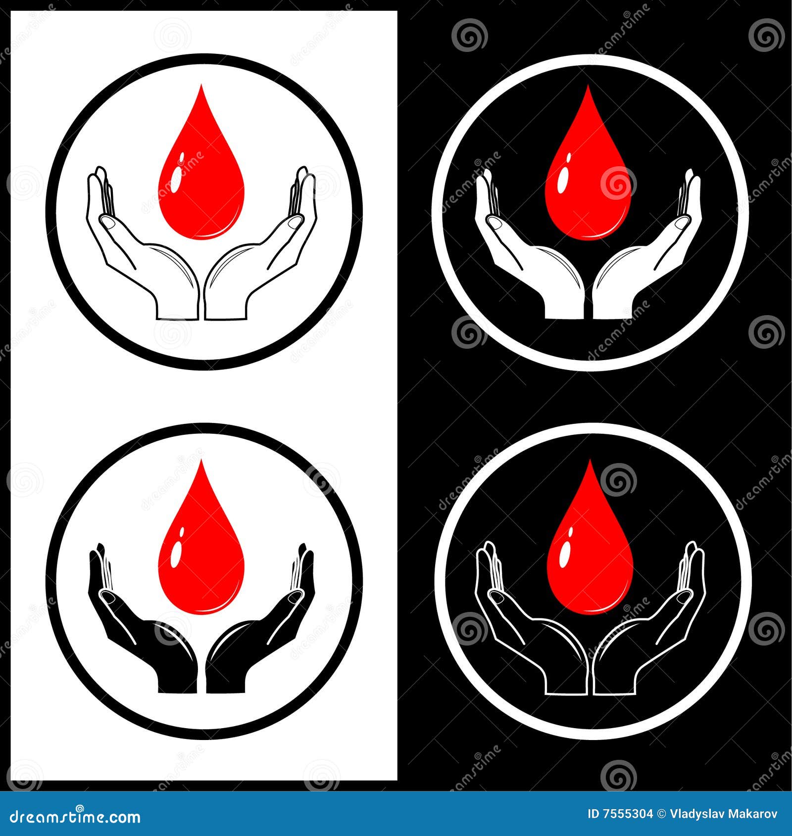 Vector drop in hands icons stock illustration. Illustration of healthy ...